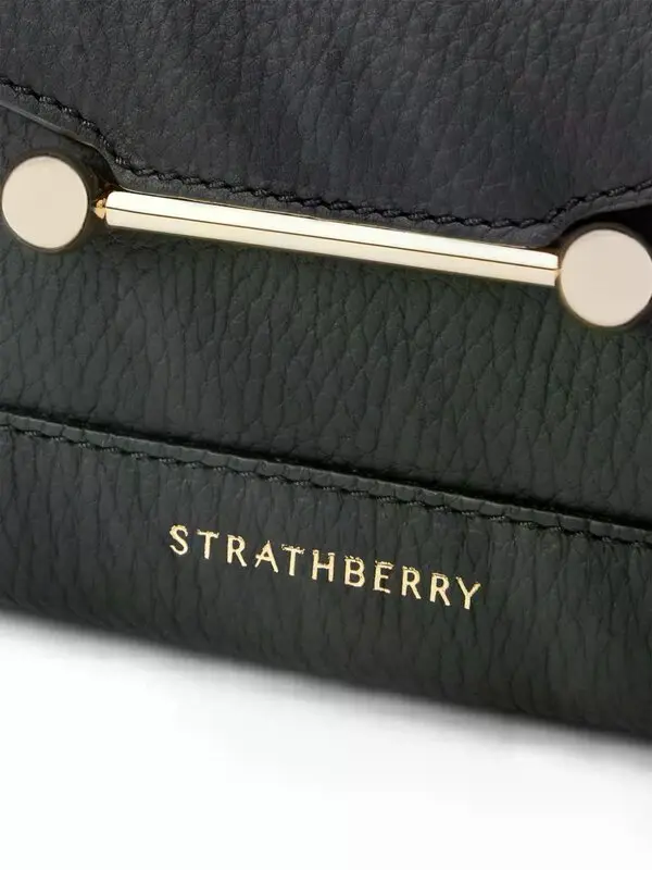 Strathberry Mosaic Leather Tote Bag - Black