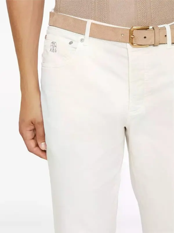 Brunello Cucinelli Mid-rise Straight-leg Trousers - Neutrals