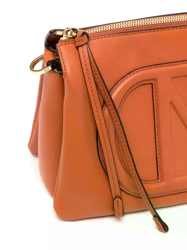 Mcm Small Leather Shoulder Bag - Brown