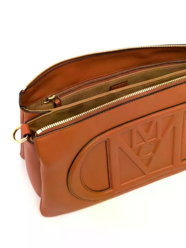 Mcm Small Leather Shoulder Bag - Brown