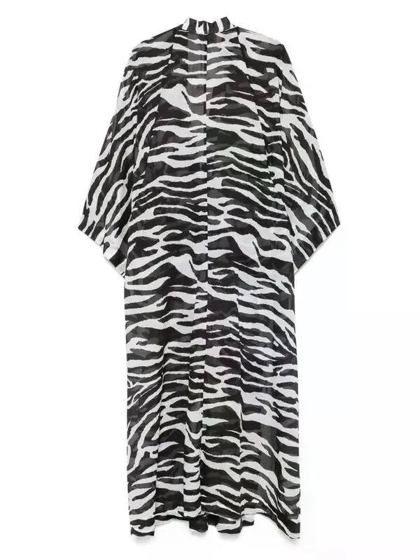 Attico Zebra-print Beach Cover-up