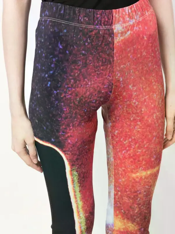 MAISON MARGIELA Abstract-pattern Print Flared Trousers