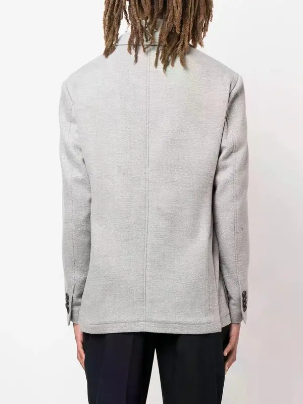 Canali Single-breasted Wool Blazer - Grey