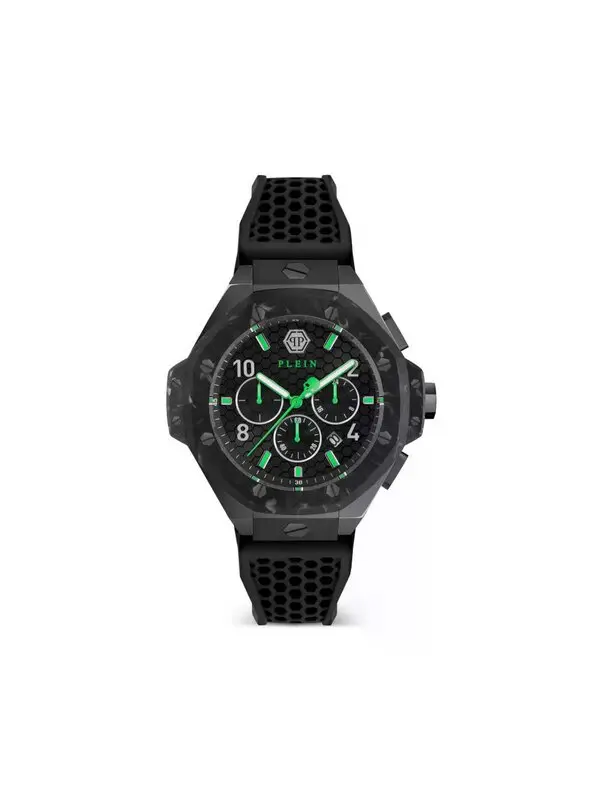 Philipp Plein Chrono Royal 46mm Watch - Black