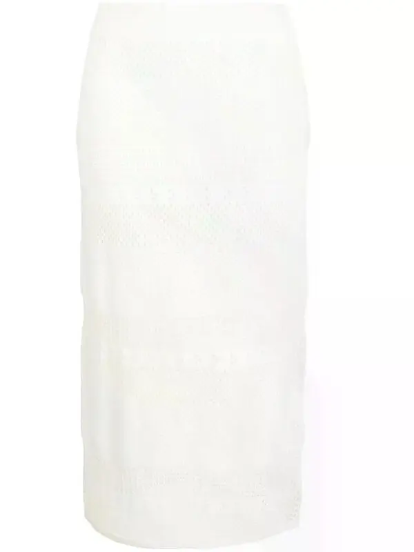 FRAME Crochet-knit Pencil Skirt