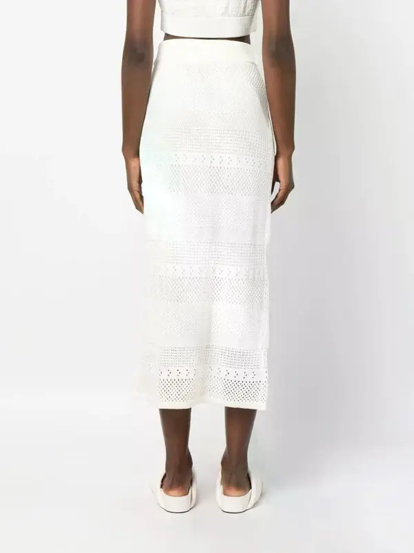 FRAME Crochet-knit Pencil Skirt
