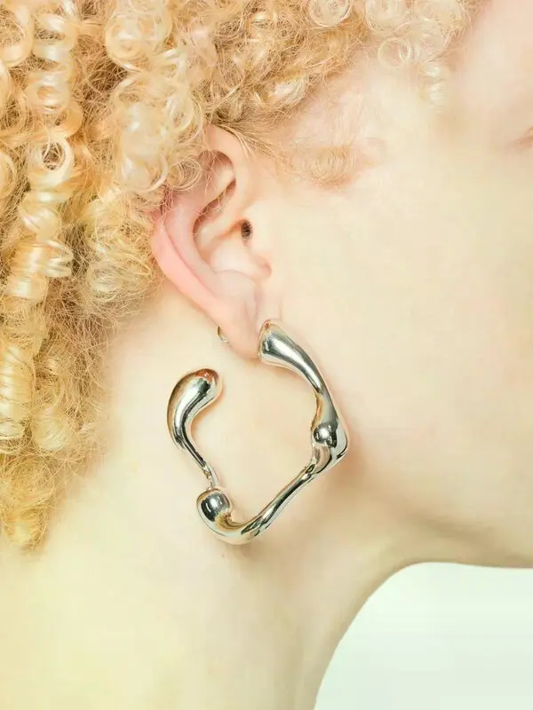MARIA BLACK Large Splash Single Earring - Silver