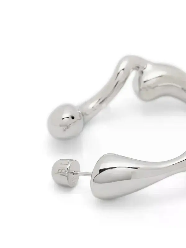 MARIA BLACK Large Splash Single Earring - Silver