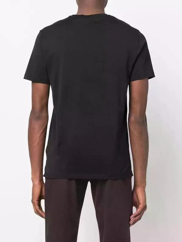 Ralph Lauren Purple Label Script Logo-embroidered Cotton T-shirt - Black