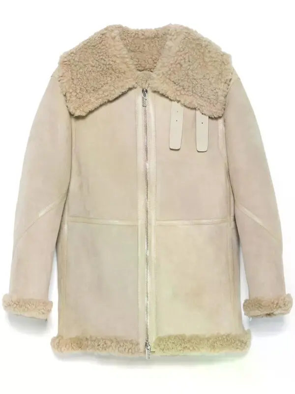 Burberry Suede Jacket - Neutrals