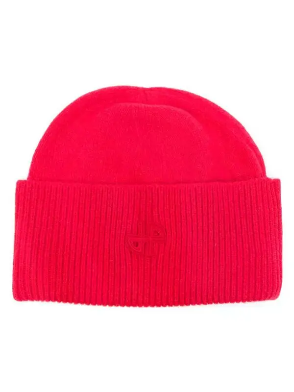 PATOU Logo-patch Cashmere Beanie - Pink
