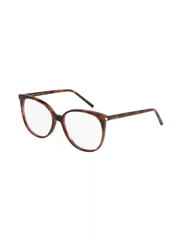 Saint Laurent Square-frame Glasses - Brown