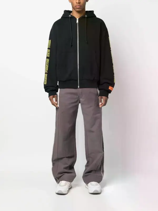 Heron Preston Logo-print Zip-up Hoodie