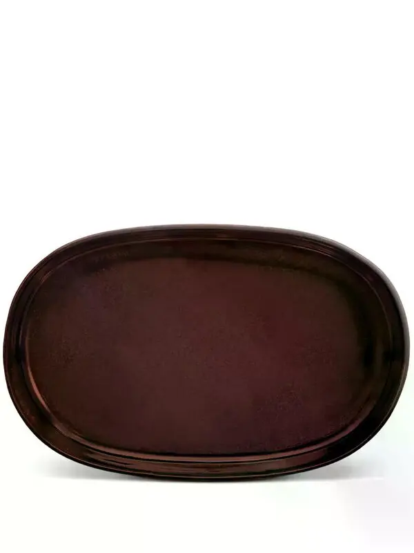 L'Objet Small Terra Porcelain Platter - Red