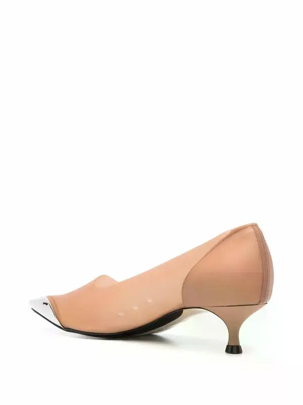 N°21 Metal Toe Transparent Pumps