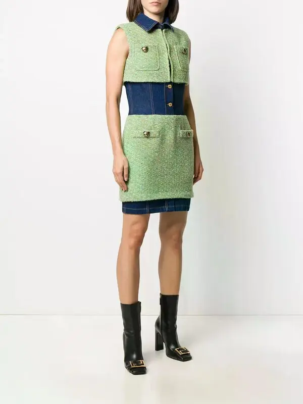 Moschino Panelled Fitted Dress