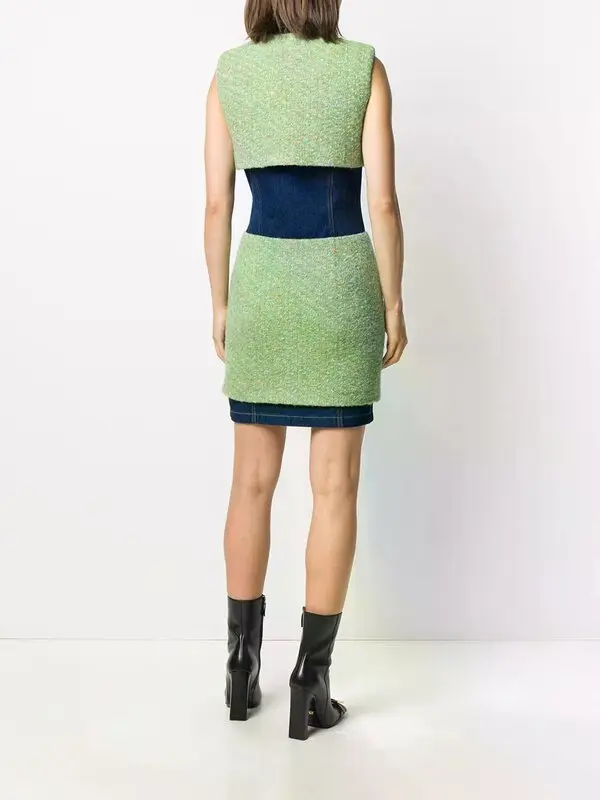 Moschino Panelled Fitted Dress