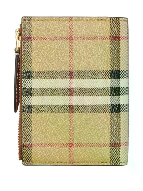 Burberry Small Check-print Bi-fold Wallet