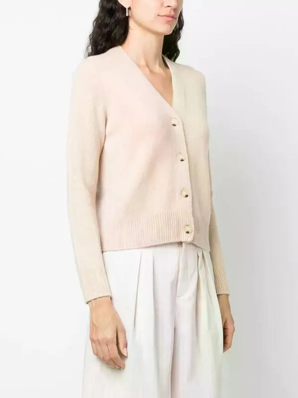 Vince V-neck Cashmere Cardigan - Neutrals