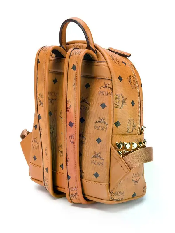 Mcm Visetos-print Leather Backpack