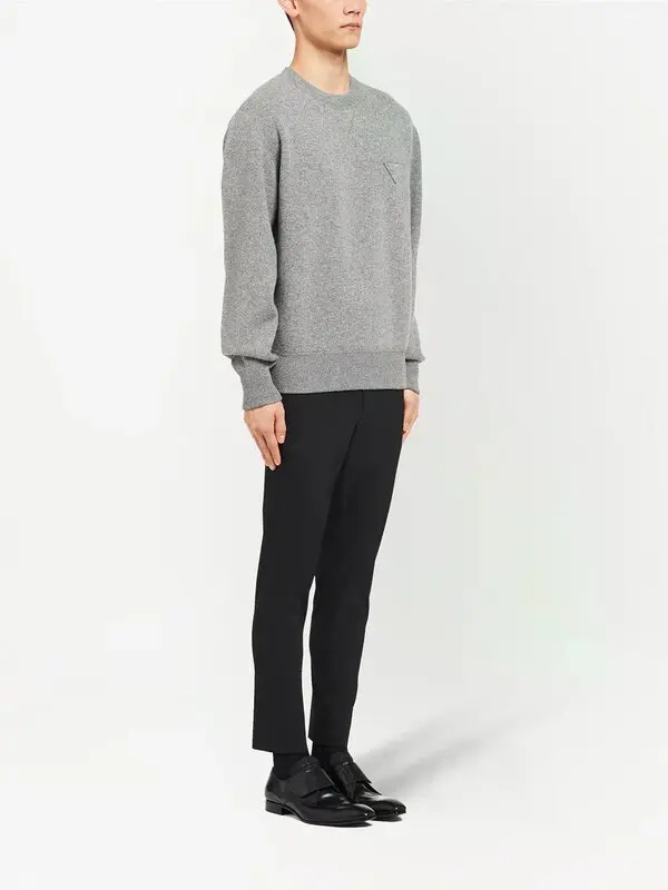 Prada Logo-appliqué Cashmere Sweatshirt