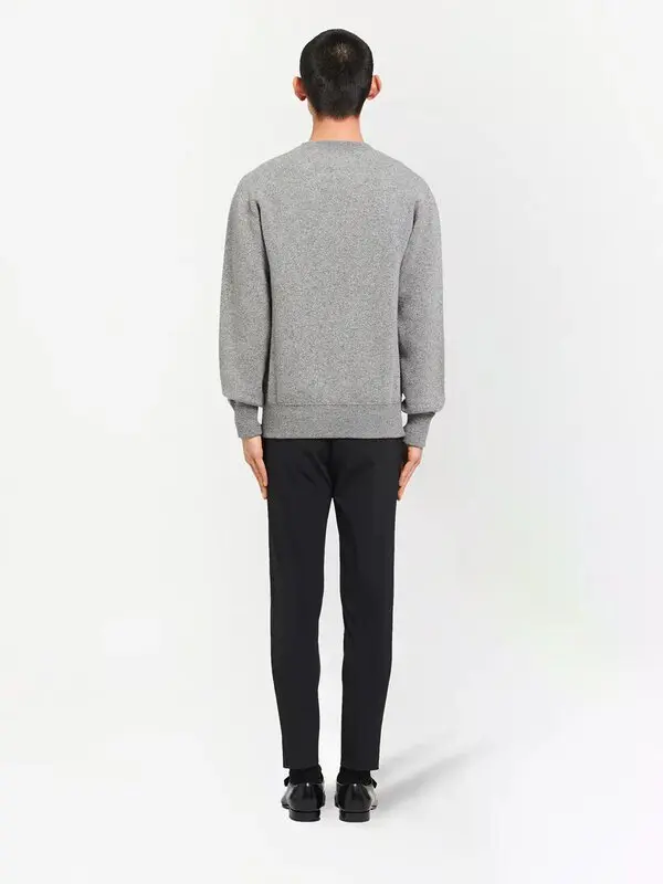 Prada Logo-appliqué Cashmere Sweatshirt