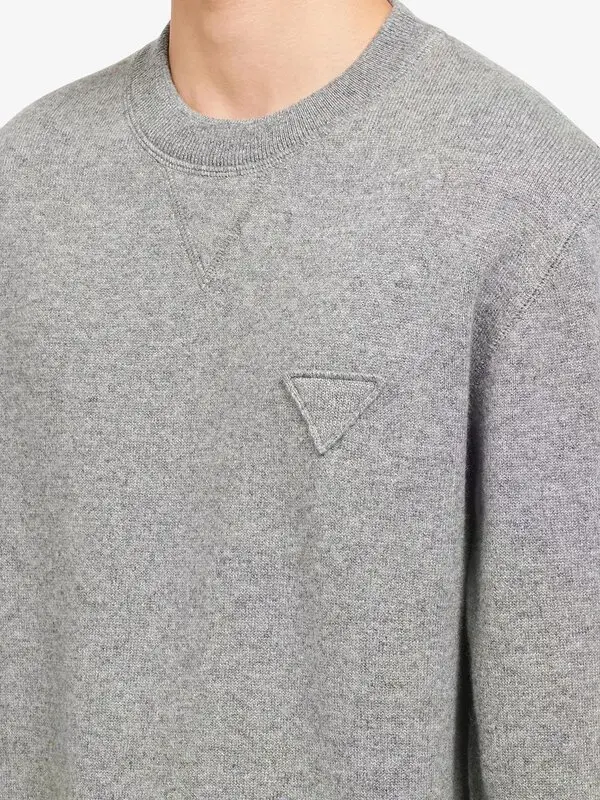 Prada Logo-appliqué Cashmere Sweatshirt