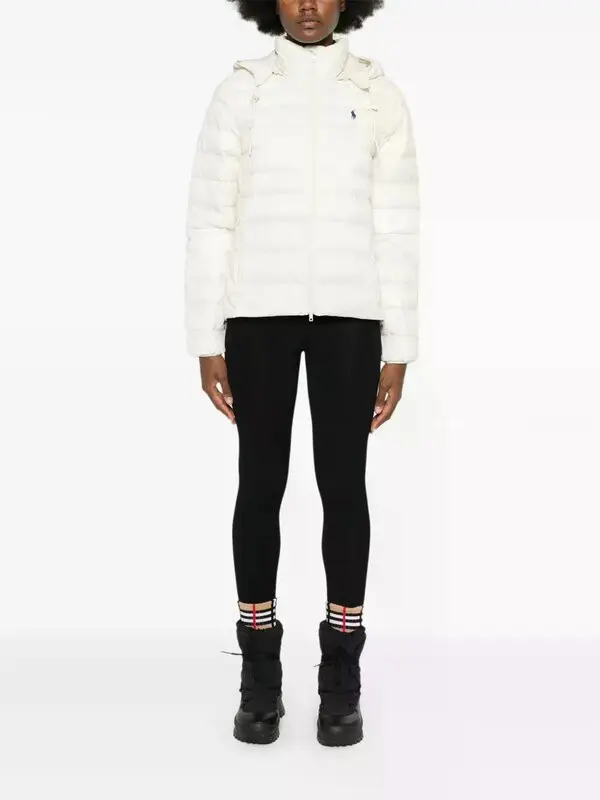 Polo Ralph Lauren Polo Pony Motif Quilted Jacket - Neutrals