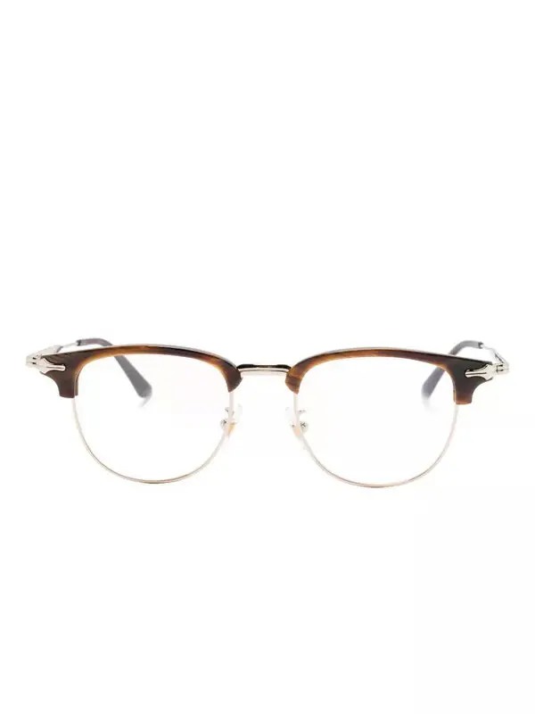 Montblanc Square-frame Glasses - Brown