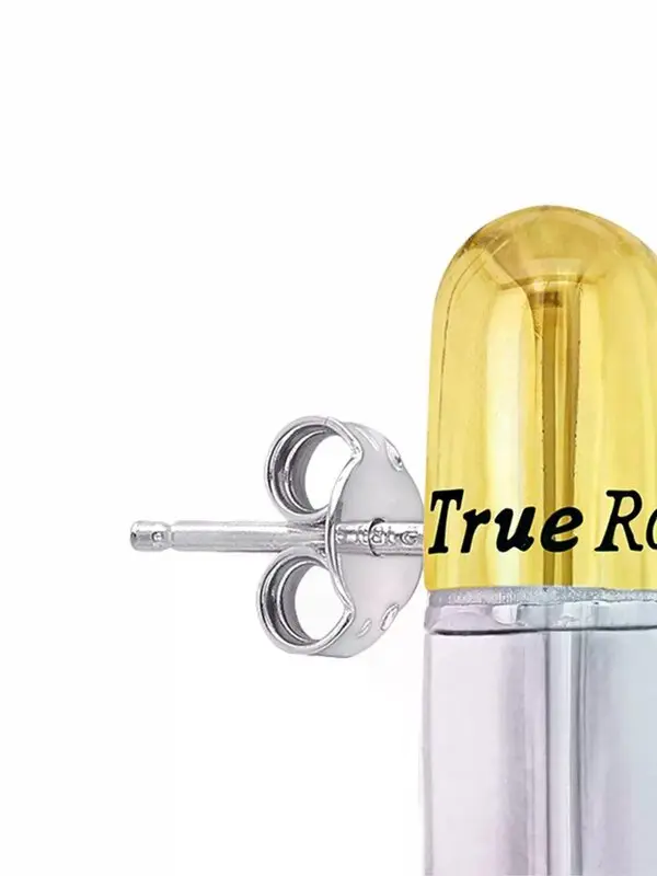 TRUE ROCKS Pill Stud Earring - Silver