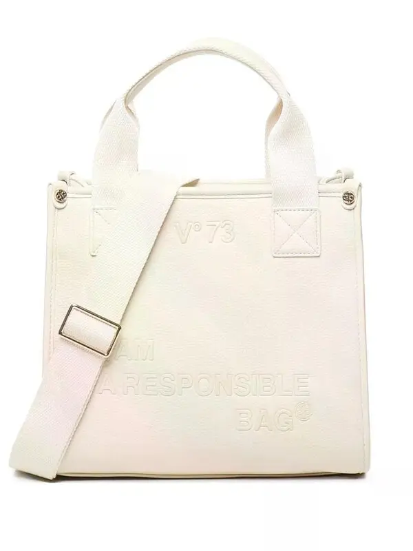 V°73 Logo-engraved Tote Bag - Neutrals