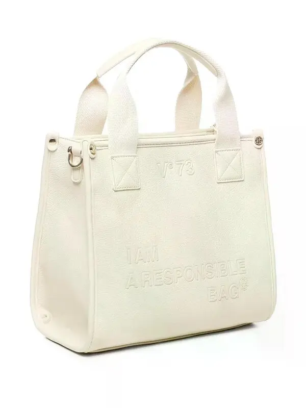 V°73 Logo-engraved Tote Bag - Neutrals