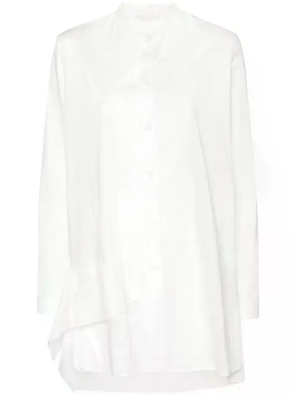 Y’s Panel-appliqué Cotton Shirt