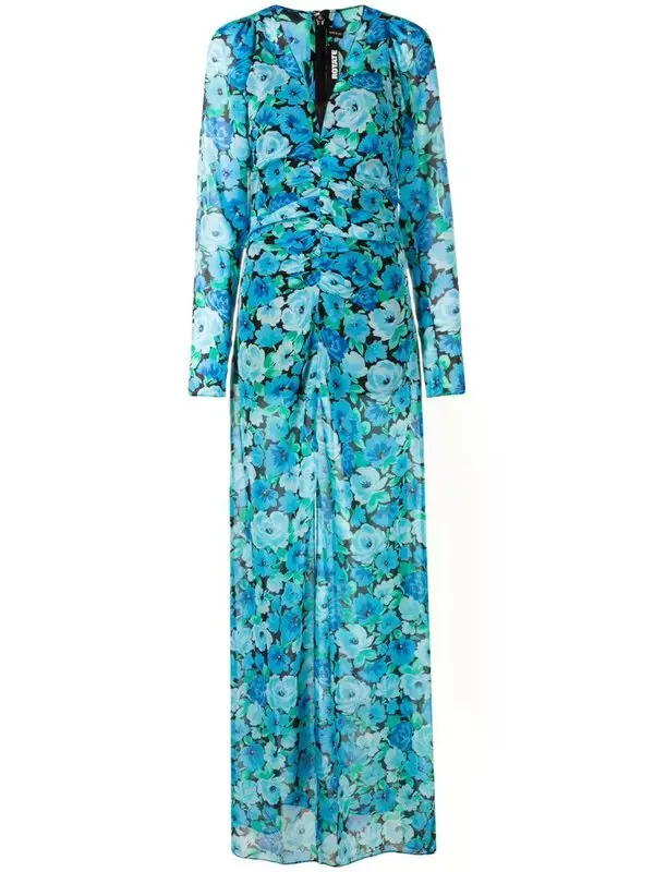 ROTATE BY BIRGER CHRISTENSEN Floral-print Maxi Dress
