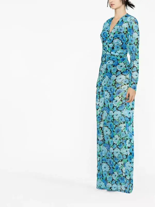 ROTATE BY BIRGER CHRISTENSEN Floral-print Maxi Dress