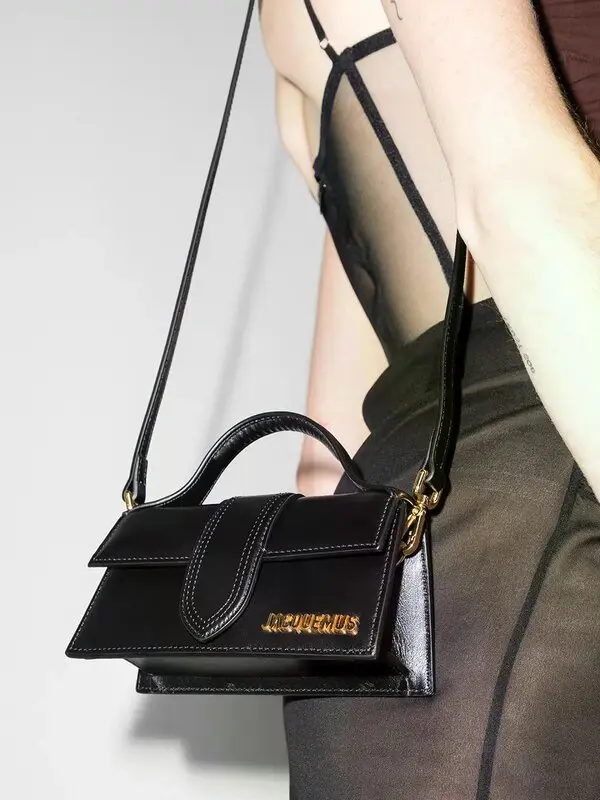 Jacquemus Le Bambino Leather Tote Bag - Black