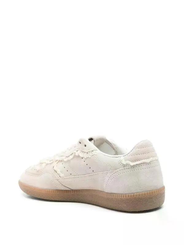 ALOHAS Crochet-trim Leather Sneakers