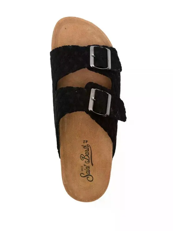 MC2 SAINT BARTH Terrycloth Open-toe Sandals