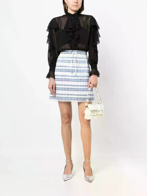 Shiatzy Chen See-through Silk Shirt