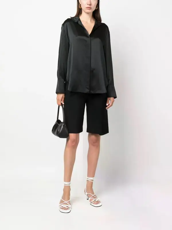 Vince Long-sleeved Silk Shirt