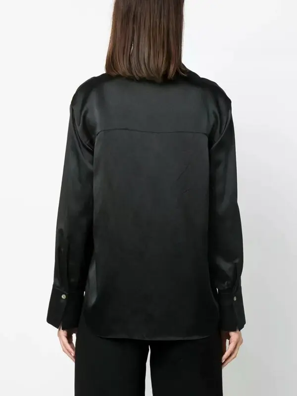 Vince Long-sleeved Silk Shirt