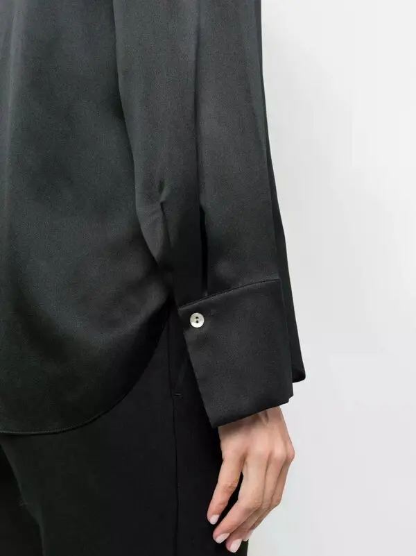 Vince Long-sleeved Silk Shirt