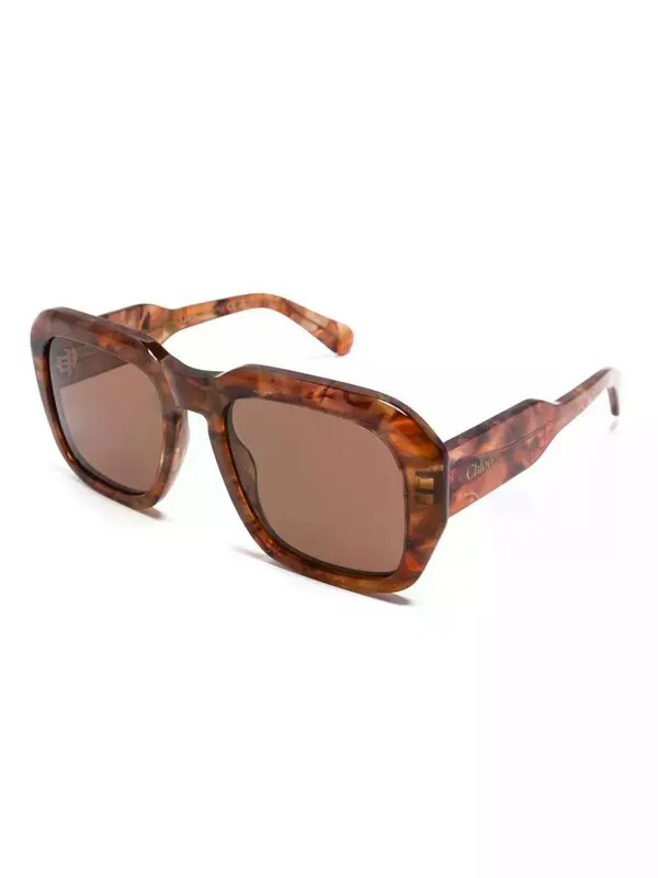 Chloé Square-frame Sunglasses - Brown