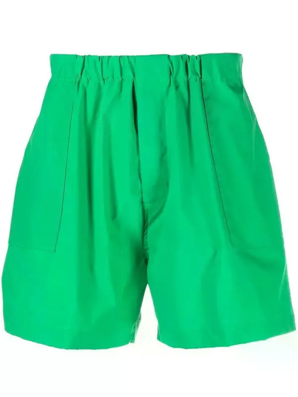 Mackintosh Captain Elasticated Waistband Shorts - Green