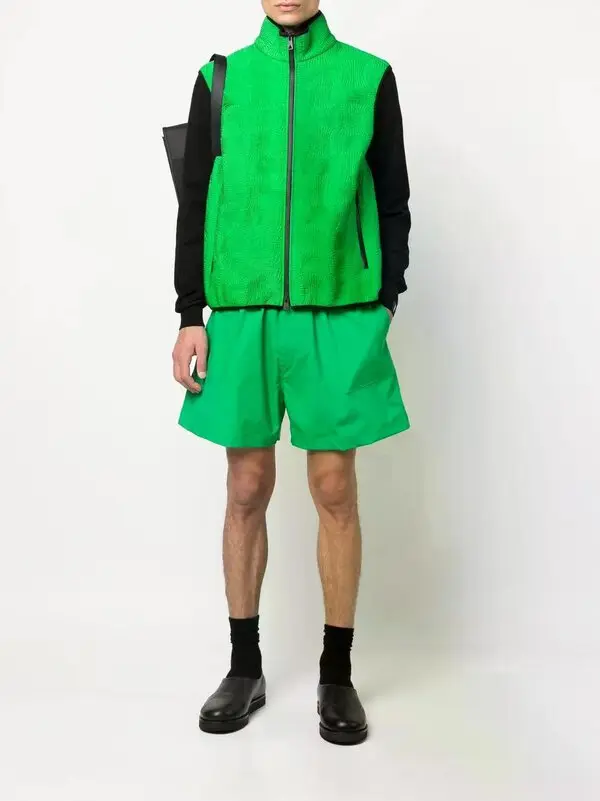 Mackintosh Captain Elasticated Waistband Shorts - Green