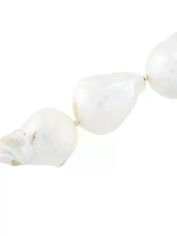 MONIES Pearl And Leather Bracelet