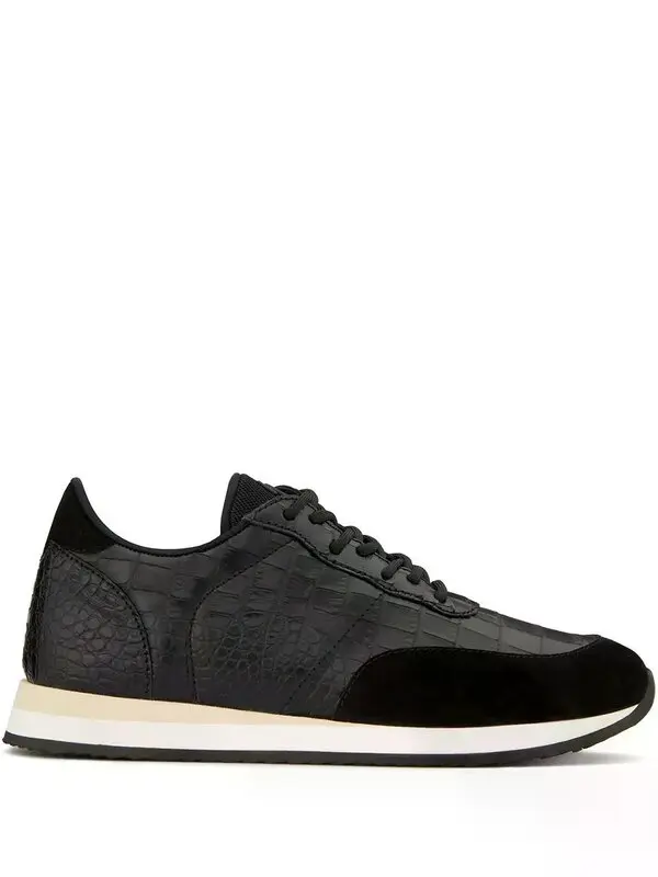 GIUSEPPE ZANOTTI Panelled Low-top Sneakers - Black