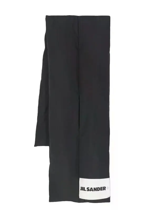 JIL SANDER Down Padded Scarf - Black