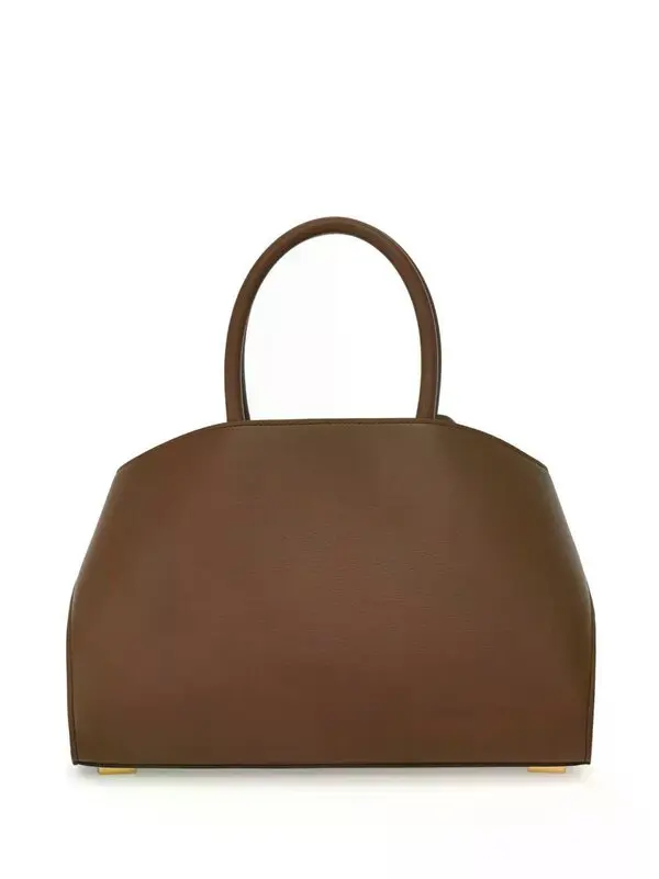 FERRAGAMO Medium Hug Leather Tote - Brown