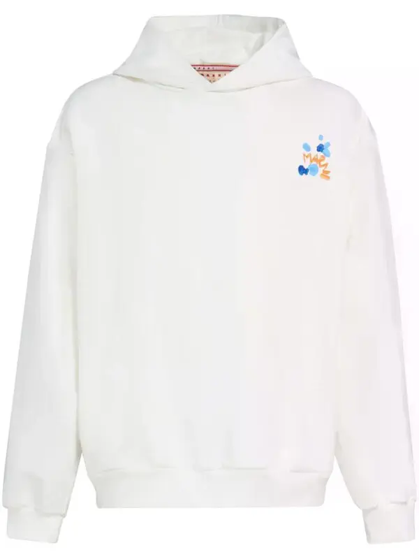 Marni Logo-print Cotton Hoodie